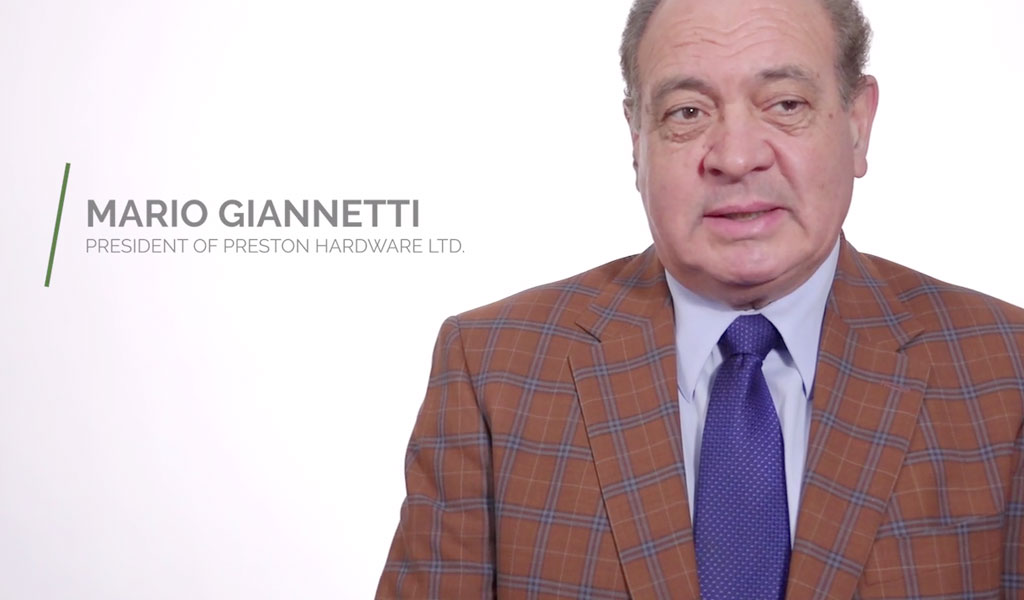 Mario Giannetti, Preston Hardware Testimonial - Welch LLP